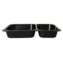 Papstar Starpak Mikrowellenschalen, PP 2-geteilt 866 ml 3,2 cm x 22,7 cm x 17,8 cm schwarz 500 St&uuml;ck