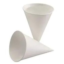 Papstar Spitzbecher, Zuckerrohrpapier 100 ml &Oslash; 7 cm, 9,5 cm wei&szlig; 5000 St&uuml;ck