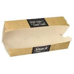 Papstar Baguetteboxen, Pappe "pure" 6,5 cm x 7,5 cm x 21 cm "Good Food" 300 St&uuml;ck