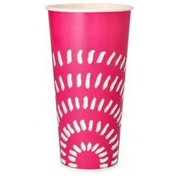 Papstar Starpak Trinkbecher f&uuml;r Kaltgetr&auml;nke, Pappe 0,5 l &Oslash; 8,97 cm, 16,83 cm pink 1000 St&uuml;ck