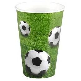 Papstar Trinkbecher, Pappe 0,2 l &Oslash; 7 cm, 9,7 cm "Football" 140 St&uuml;ck