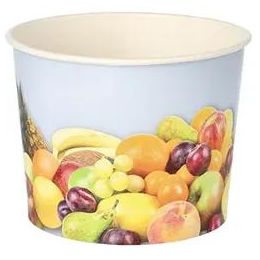 Papstar Starpak Eisbecher, Pappe rund 500 ml &Oslash; 11 cm, 8,3 cm "Fr&uuml;chte" 500 St&uuml;ck