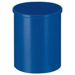 V-Part Runder Papierkorb Metall 15 Liter blau