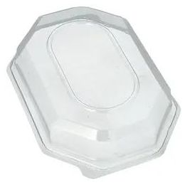 Papstar Starpak Deckel f&uuml;r Servierplatten, PET 6 cm x 22 cm x 31 cm transparent 100 St&uuml;ck