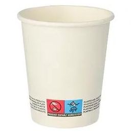 Papstar Starpak Trinkbecher, Pappe "To Go" 0,2 l &Oslash; 8 cm, 9,2 cm wei&szlig; 1000 St&uuml;ck