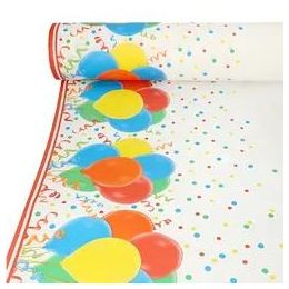 Papstar Starpak Tischdecke, stoff&auml;hnlich, Vlies "soft selection plus" 40 m x 1,18 m "Lucky Balloons" 2 St&uuml;ck