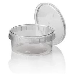 Papstar Starpak Feinkostbecher, PP 300 ml &Oslash; 11,8 cm, 5,1 cm transparent mit Originalit&auml;tsverschluss 350 St&uuml;ck
