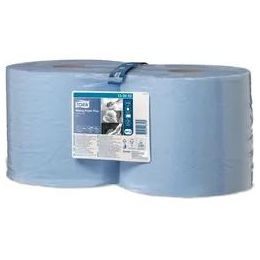 Tork 130052 Starke Mehrzweck-Papierwischt&uuml;cher W1, W2 blau, 2-lagig, 255 Meter 1 Pack = 2 Rollen