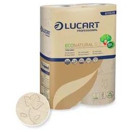 Lucart EcoNatural 6.3 Toilettenpapier Kleinrolle 3-lagig, 250 Blatt 1 Pack = 30 Rollen