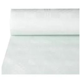 Papstar Papiertischtuch mit Damastpr&auml;gung 50 m x 1,2 m wei&szlig; 4 St&uuml;ck