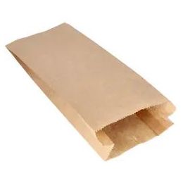 Papstar Papierfaltenbeutel gef&auml;delt Kraftpapier 35 cm x 15 cm x 7 cm braun F&uuml;llinhalt 2,5 kg 1000 St&uuml;ck