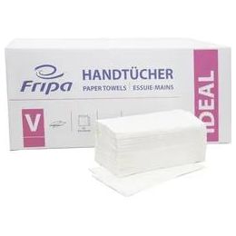 Fripa Papierhandt&uuml;cher Ideal V-Falz, 25x23 cm, 1-lagig, Zellstoff-Mix 1 Karton = 5000 T&uuml;cher