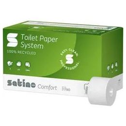 satino by Wepa Comfort System-Toilettenpapier JT3, 2-lagig 100 Meter 1 Karton = 24 Rollen