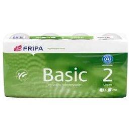 Fripa Basic Recycling Toilettenpapier 2-lagig, 250 Blatt 1 Pack = 64 Rollen