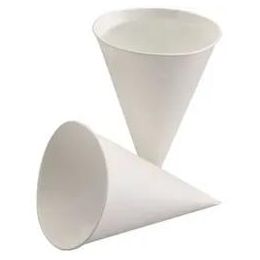 Papstar Spitzbecher, Zuckerrohrpapier 150 ml &Oslash; 8,5 cm, 11,5 cm wei&szlig; 5000 St&uuml;ck