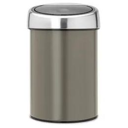 Brabantia Touch Bin Kosmetik-Wandabfalleimer 3 Liter Edelstahl platin