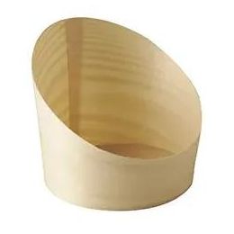 Papstar Snackbecher, Holz "pure" &Oslash; 8,2 cm, 8,5 cm 250 St&uuml;ck
