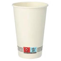 Papstar Trinkbecher, Pappe 0,3 l &Oslash; 8 cm, 11,7 cm wei&szlig; 1000 St&uuml;ck