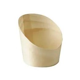 Papstar Snackbecher, Holz "pure" &Oslash; 5,5 cm, 6,5 cm 500 St&uuml;ck