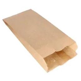 Papstar Papierfaltenbeutel gef&auml;delt Kraftpapier 24 cm x 10 cm x 5 cm braun F&uuml;llinhalt 0,75 kg 1000 St&uuml;ck