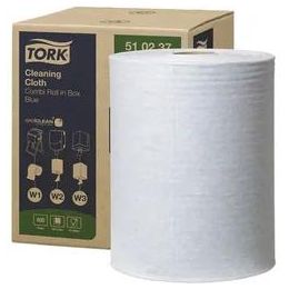 Tork 510237 Premium Reinigungst&uuml;cher W1/W2/W3 blau, 1-lagig, 152 Meter 1 Rolle