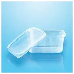 Papstar Pro Pac Verpackungsbecher mit Deckel, PP eckig 250 ml 5,1 cm x 8,69 cm x 11,4 cm transparent 250 St&uuml;ck