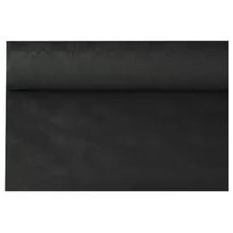 Papstar Papiertischtuch mit Damastpr&auml;gung 8 m x 1,2 m schwarz 6 St&uuml;ck