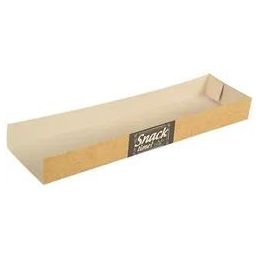 Papstar Snacktrays, Pappe "pure" 3 cm x 7,5 cm x 28,5 cm "Good Food" 750 St&uuml;ck
