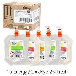 Kleenex 6191 Lufterfrischer Duftmix 5er-Nachf&uuml;llpack mit den D&uuml;ften Energy, Joy, Fresh 5 x 300 ml