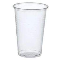 Papstar Pro Pac Trinkbecher, PP 0,5 l &Oslash; 9,5 cm, 13,7 cm transparent mit Schaumrand 1600 St&uuml;ck