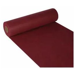 Papstar Starpak Tischl&auml;ufer, stoff&auml;hnlich, Vlies "soft selection" 24 m x 40 cm bordeaux 4 St&uuml;ck