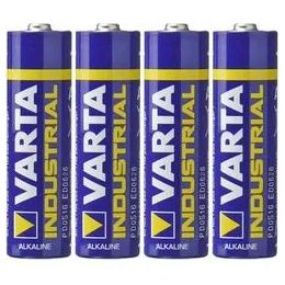 Varta Batterien Industrial AA Mignon Alkaline MN1500/LR6 4 St&uuml;ck