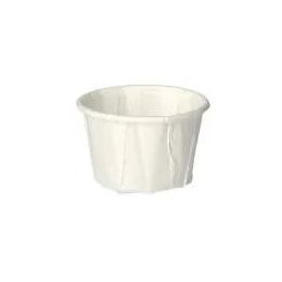 Papstar Dressingbecher, Papier "pure" rund 35 ml &Oslash; 4 cm, 3,1 cm wei&szlig; 5000 St&uuml;ck