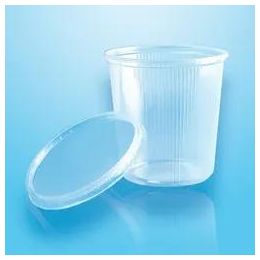 Papstar Pro Pac Verpackungsbecher mit Deckel, PP rund 500 ml &Oslash; 10,5 cm, 10,4 cm transparent 250 St&uuml;ck