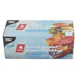 Papstar Starpak Gefrierbeutel, LLDPE 4 l 40 cm x 25 cm transparent in Faltschachtel 720 St&uuml;ck