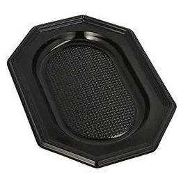 Papstar Starpak Servierplatten, PET 21 cm x 29 cm schwarz 200 St&uuml;ck