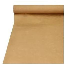 Papstar Papiertischtuch mit Damastpr&auml;gung 25 m x 1 m natur 10 St&uuml;ck