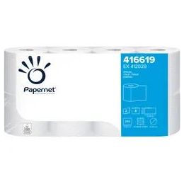 Papernet Toilettenpapier 2-lagig 250 Blatt wei&szlig; 1 Pack = 64 Rollen