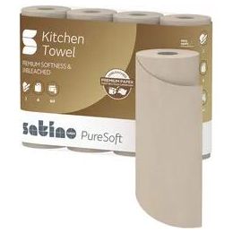 Satino by Wepa Pure Soft K&uuml;chenrollen Recycling 2-lagig beige 1 Pack = 32 Rollen