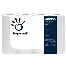 Papernet K&uuml;chenrollen Zellstoff 3-lagig wei&szlig; 1 Pack = 32 Rollen