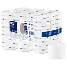 Tork 472650 Premium OptiServe Extra-Weiches Toilettenpapier Midi-Rolle Zellstoff h&uuml;lsenlos T7 3-lagig 550 Blatt 1 Pack = 18 Rollen
