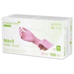 Medi-Inn Einmalhandschuhe Nitril Pink Plus, puderfrei VE 1000 St&uuml;ck M