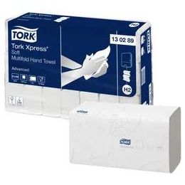 Tork 130289 Xpress Advanced weiche Papierhandt&uuml;cher Multifold Interfold 21,3 x 24 cm, 2-lagig, wei&szlig; 1 Karton = 3780 T&uuml;cher