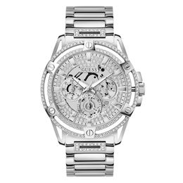 Guess Uhr 'King' Herren Gr&ouml;&szlig;e One Size silber