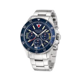 Nautica Analog Watch 'WeSport' male Silver size One Size