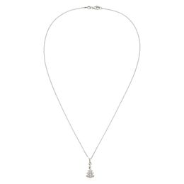 Elli DIAMONDS Necklace 'Weihnachten' female Silver size 45
