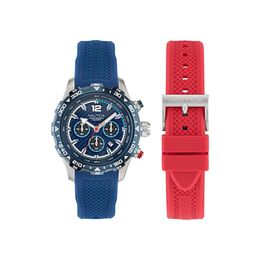 Nautica Analog Watch 'NST' male Blue, Red size One Size