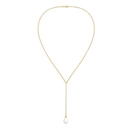 NENALINA Kette Damen Gr&ouml;&szlig;e 45 gold / perlwei&szlig;