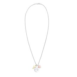 Elli Halskette 'Herz, Kreuz, Vogel' Damen Gr&ouml;&szlig;e 45 gold / rosegold / silber