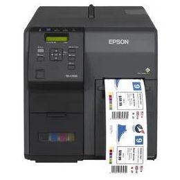 Epson ColorWorks C7500G, Cutter, Disp., USB, Ethernet, schwarz, C31CD84312